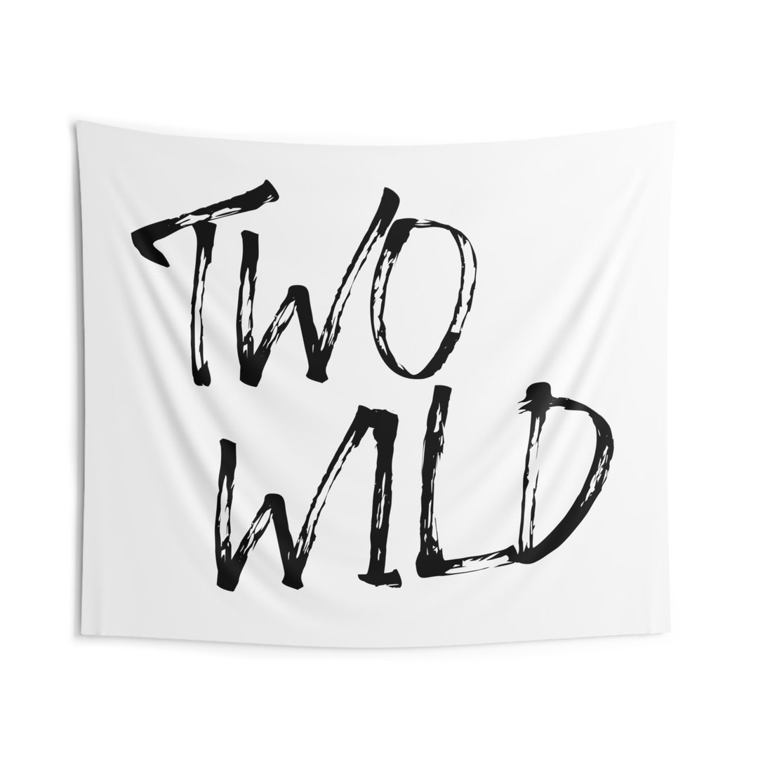 Two Wild Birthday Backdrop | TWO WILD Banner | Safari 2nd Birthday ...