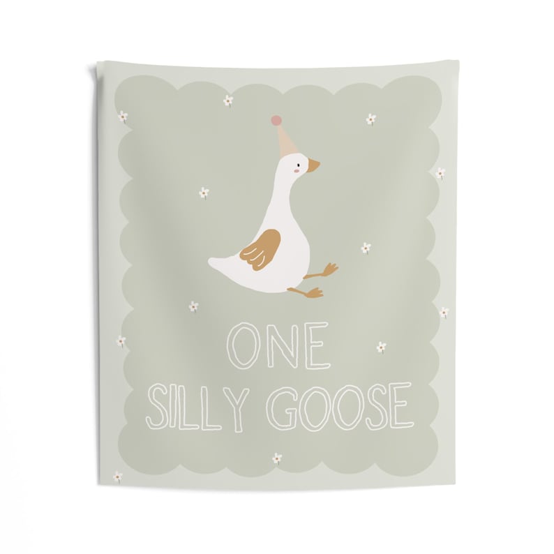 One Silly Goose Birthday Backdrop | One Silly Goose 1st Birthday Party ...