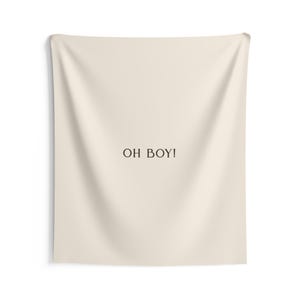Oh Boy Baby Shower Backdrop | Boy Baby Shower Fabric Banner Decor | Oh ...