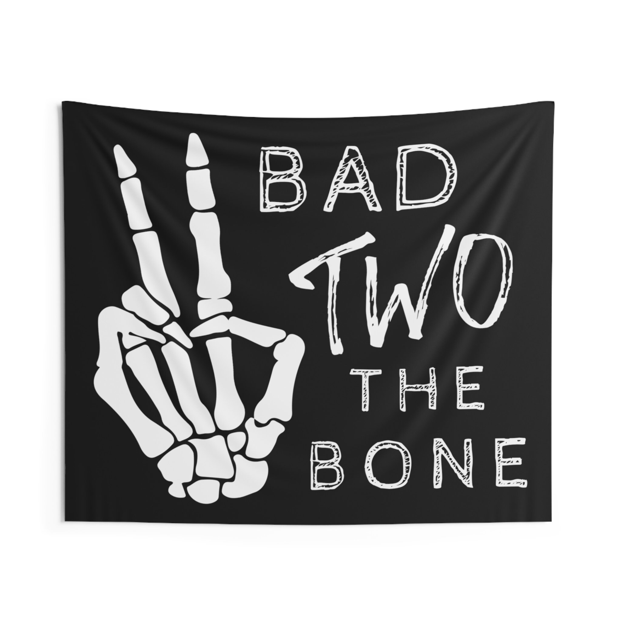 Bad TWO the Bone Birthday Backdrop Bad 2 the Bone Party Large Banner ...