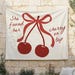 Cherry on Top Backdrop | Coquette Bow Cherry Bridal Shower Party Banner ...