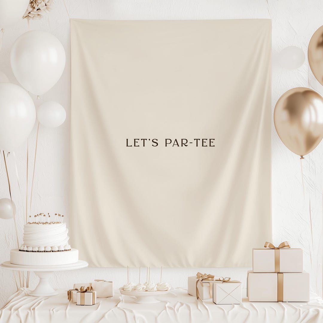 Golf Birthday Backdrop | Let's Par-tee Bridal Shower Fabric Banner ...