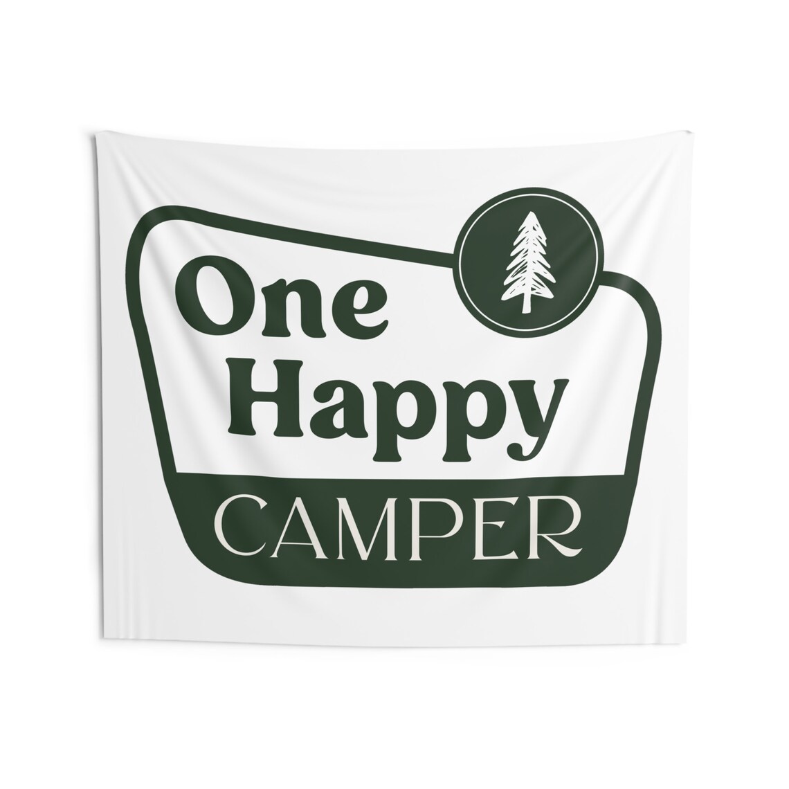 One Happy Camper Backdrop Camping 1st Birthday Party Banner One Happy ...