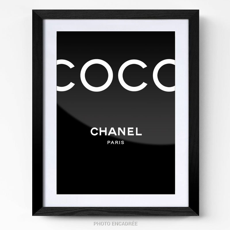 Coco Chanel Wall Decor Photo Frame Canvas Print and Poster - Etsy
