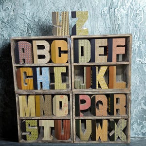 Custom Cut Book Letters: Vintage Monogram Decor (7.5 X 5.5 Inches) - Etsy