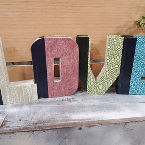 Custom Cut Book Letters: Vintage Monogram Decor (7.5 X 5.5 Inches) - Etsy