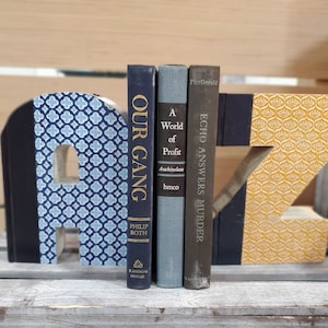 Custom Cut Book Letters: Vintage Monogram Decor (7.5 X 5.5 Inches) - Etsy