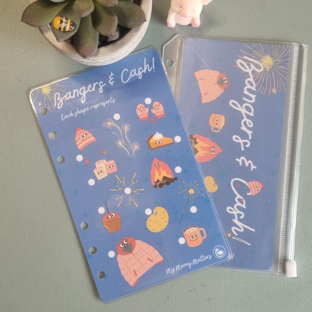 Fireworks Cash Savings Challenge Tracker, Cash Stuffing Budgeting - Etsy