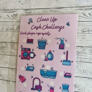 CLEAN UP Chores Housework Cash Savings Money Challenge - Etsy