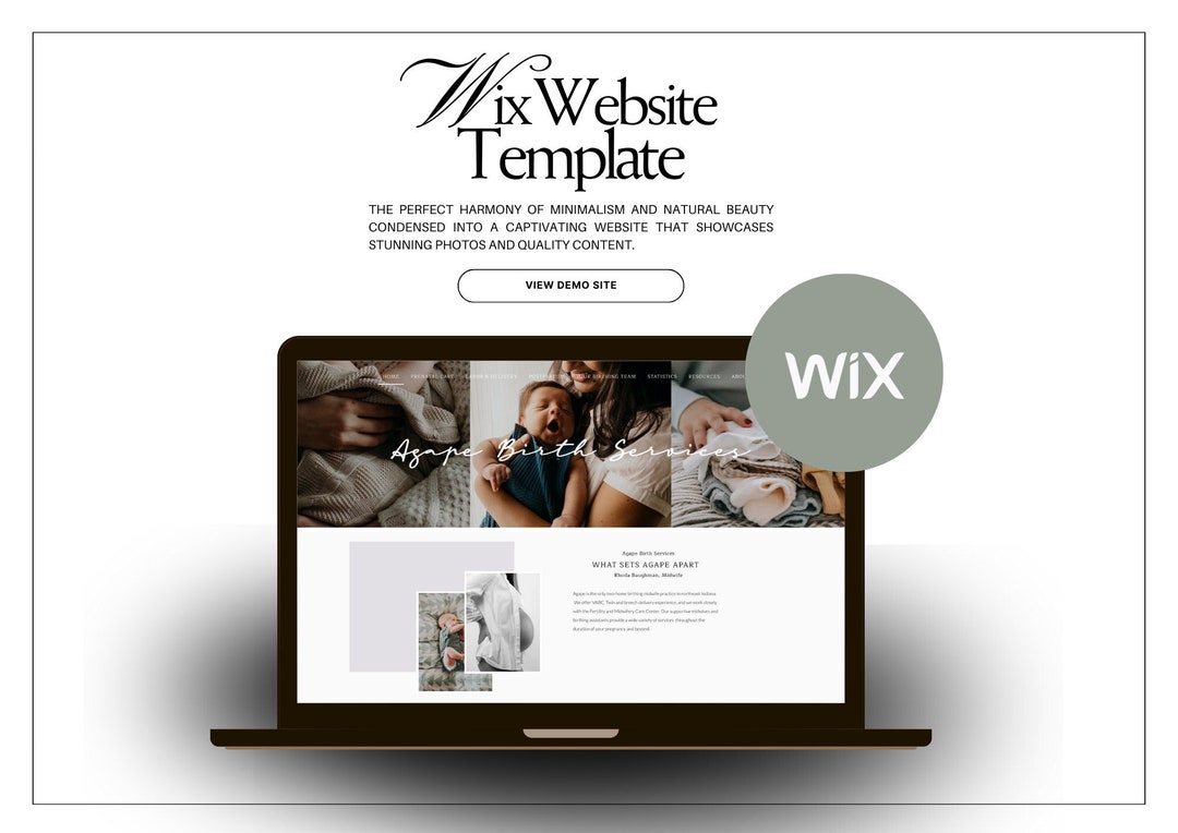 Wix Website Template Minimalist and Natural Theme - Etsy