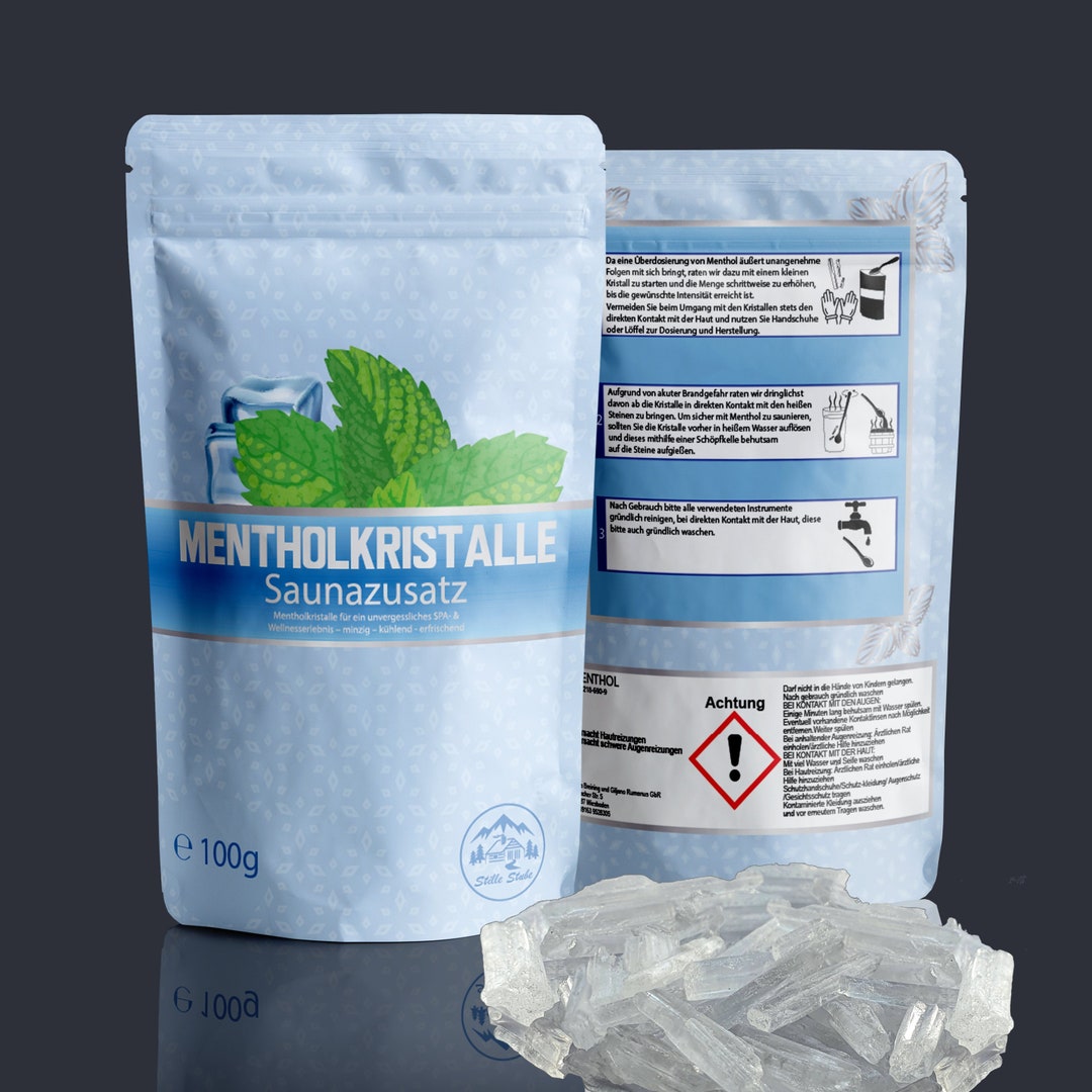 100g Menthol Crystals Pure Crystals Natural Sauna Infusion - Etsy