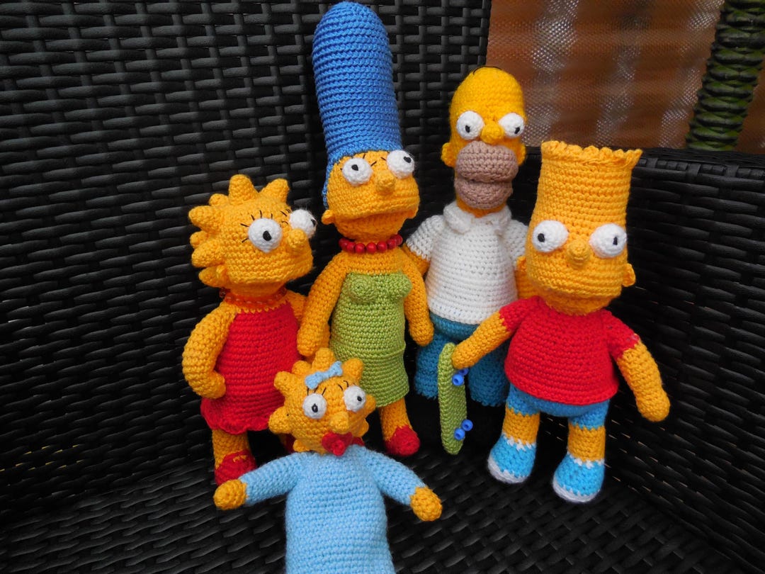 PDF Crochet Patterns Simpsons Bart Maggie Lisa Etc. Complete Set - Etsy ...