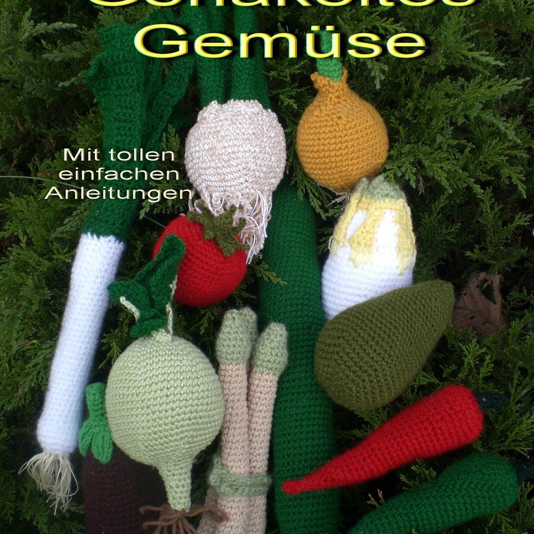 PDF Pattern Vegetables Crocheted Booklet Crochet Pattern Vegetables - Etsy