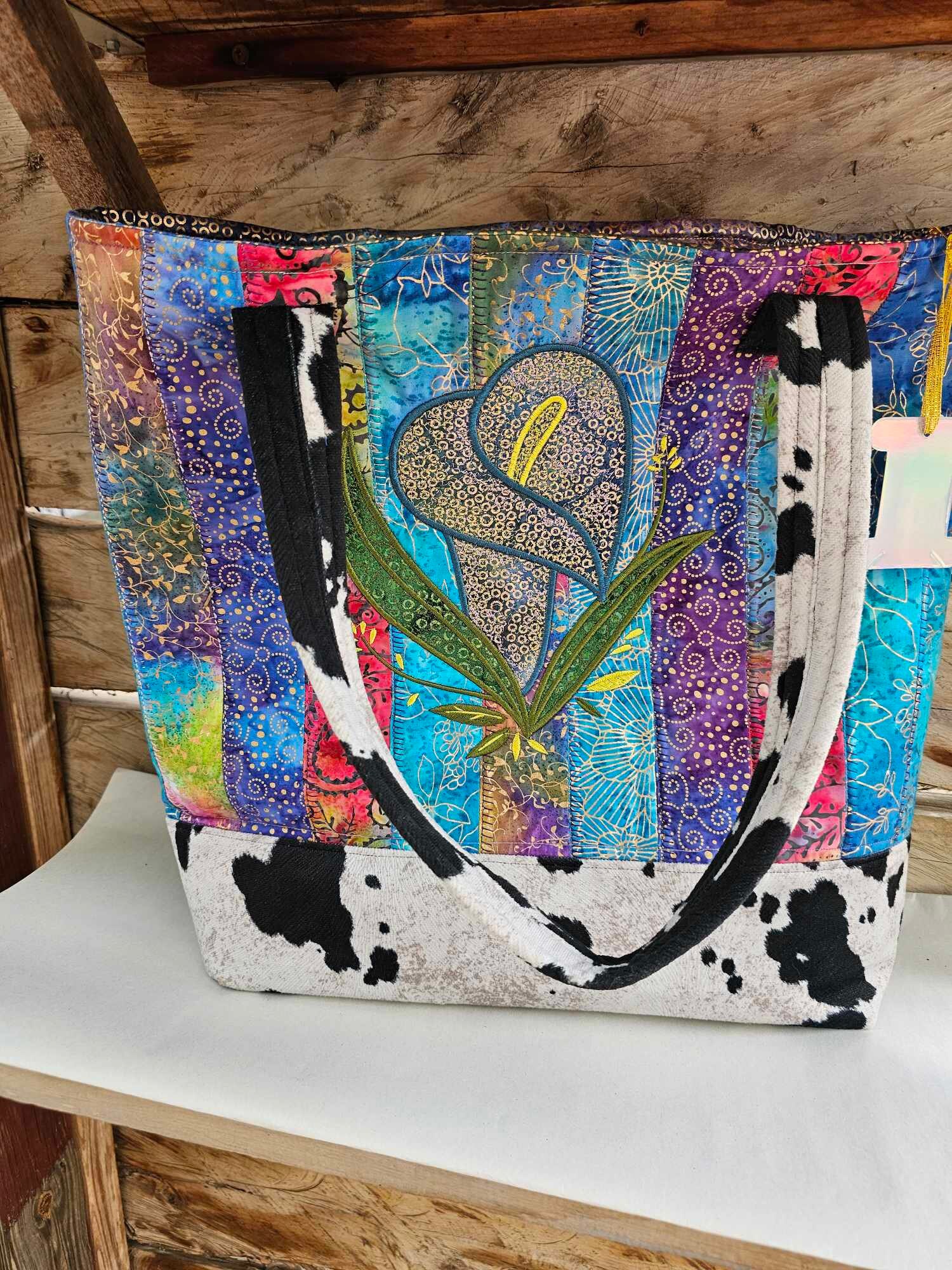 Large Quilted Batik Bag - Etsy