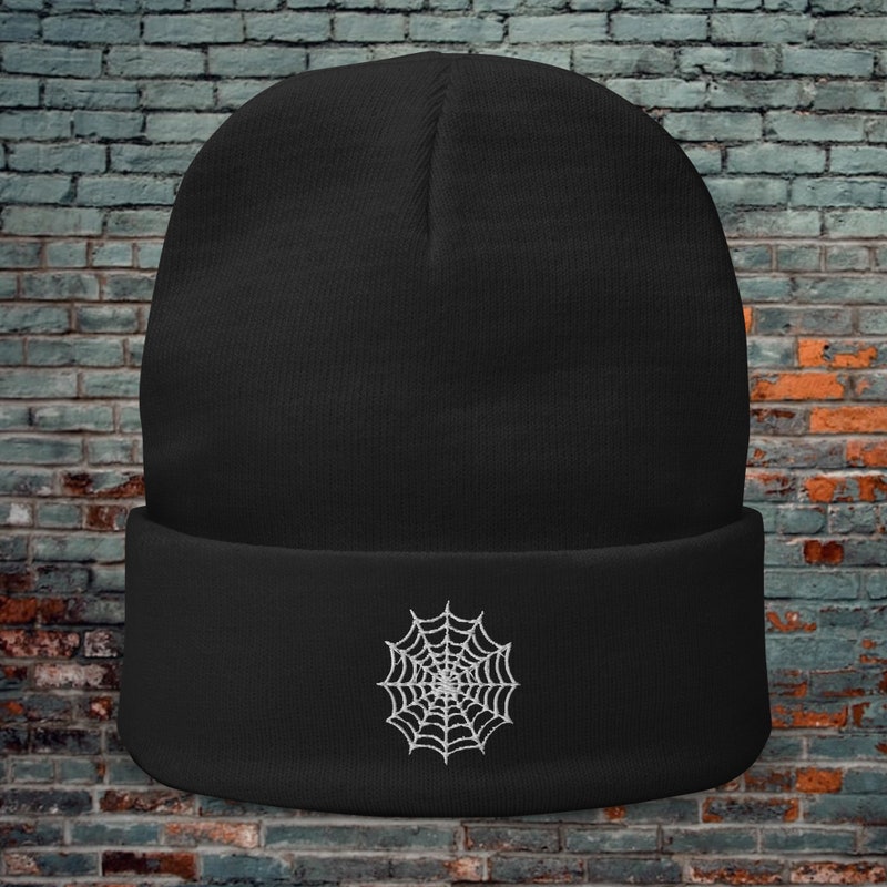 Spider Web Beanie Hat - Etsy