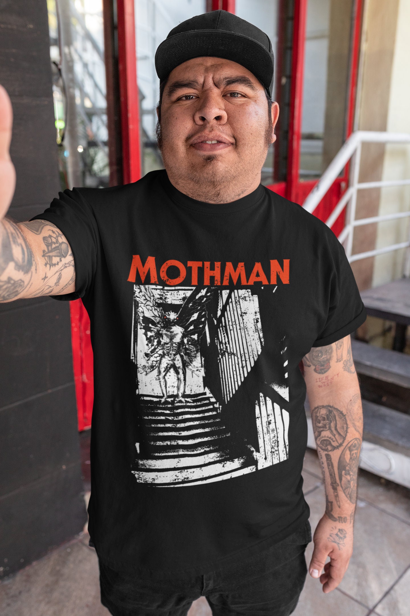 MOTHMAN T-SHIRT for Horror Movie Lovers of Halloween and Michael Myers ...