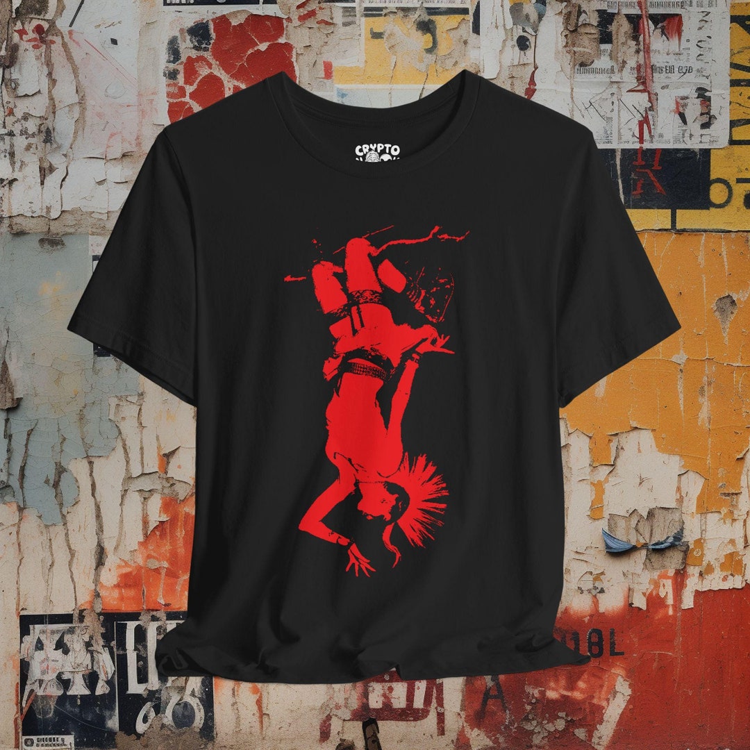 Punk Girl Mohawk T-shirt | Goth Punk Aesthetic Top | Grunge Style ...