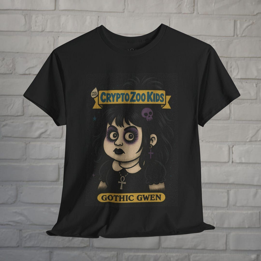 Goth Girl T Shirt Gothic Gwen Graphic Black Tee Funny Garbage Pail ...