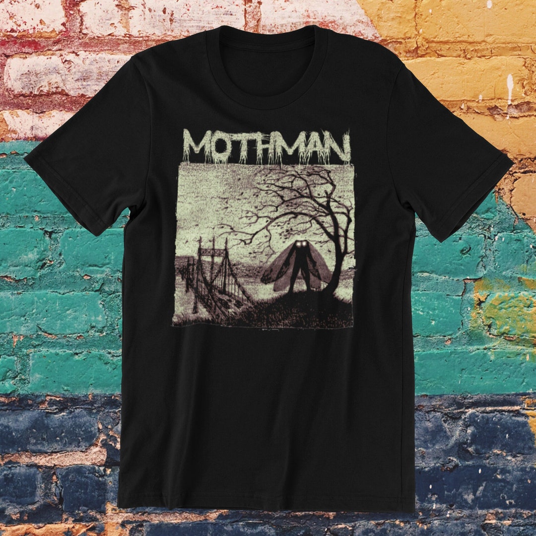 Mothman Bridge Shirt Cryptid Tee Moth Man Shirt for Cryptozoology Fans ...