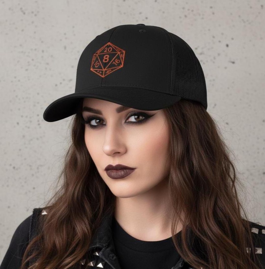 20 Sided Dice Role Playing Game Hat | RPG Meshback Trucker Cap | D20 ...