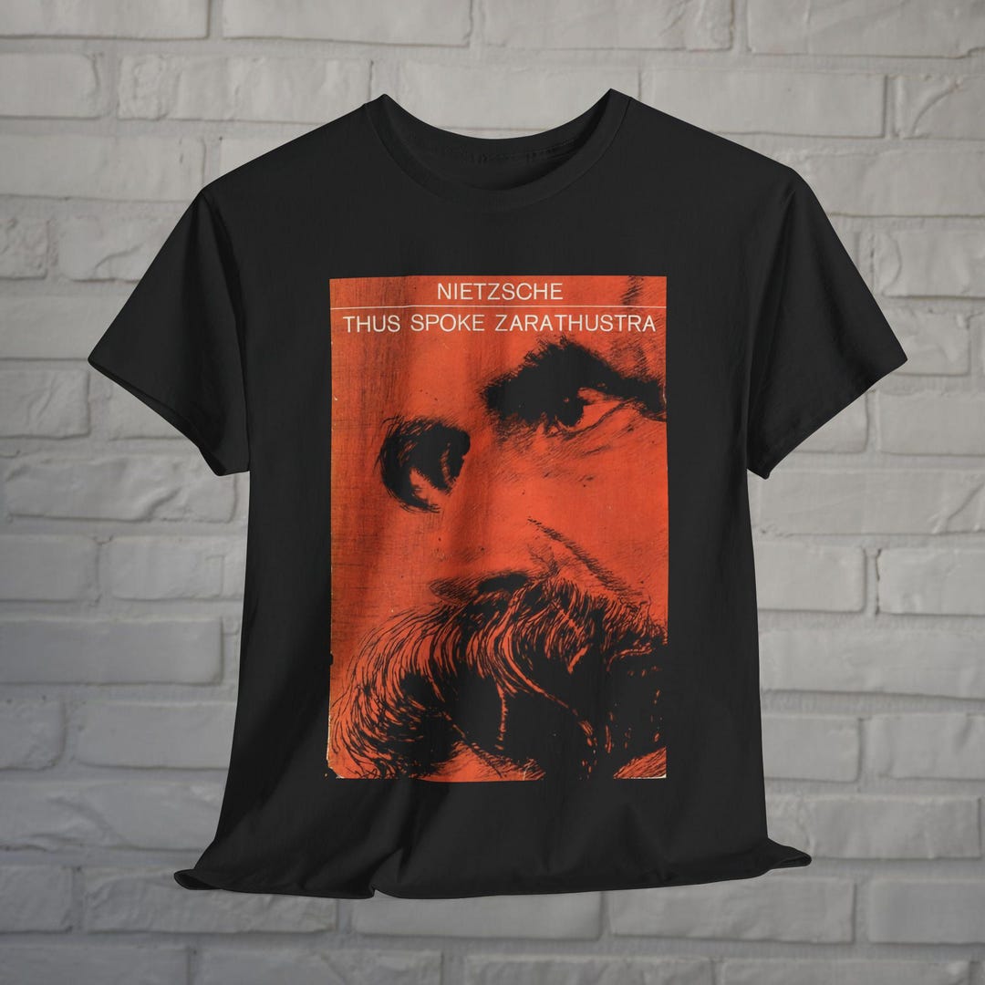 Nietzsche Tee Philosophy Shirt Zarathustra Book Shirt Nihilism Style ...
