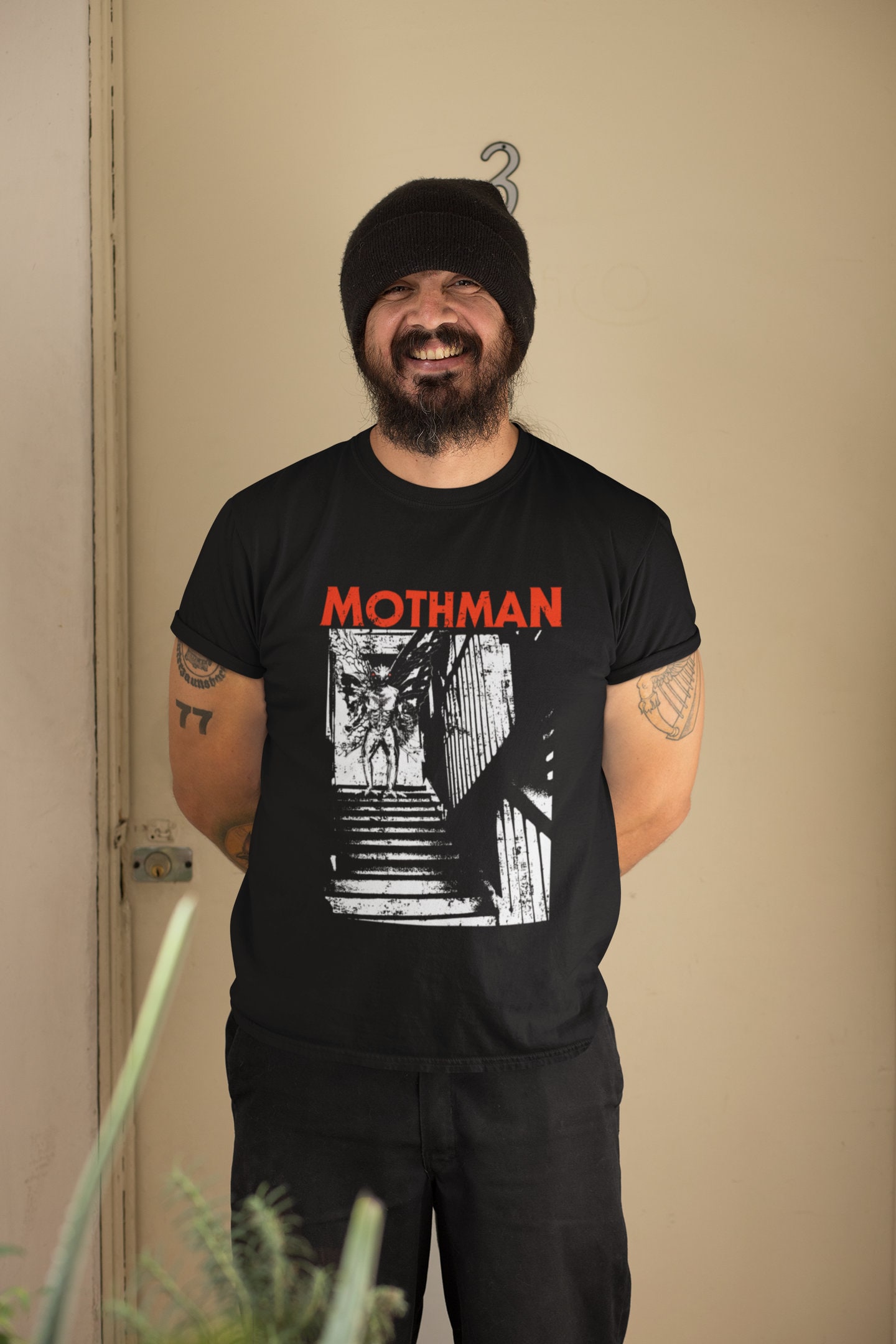 MOTHMAN T-SHIRT for Horror Movie Lovers of Halloween and Michael Myers ...