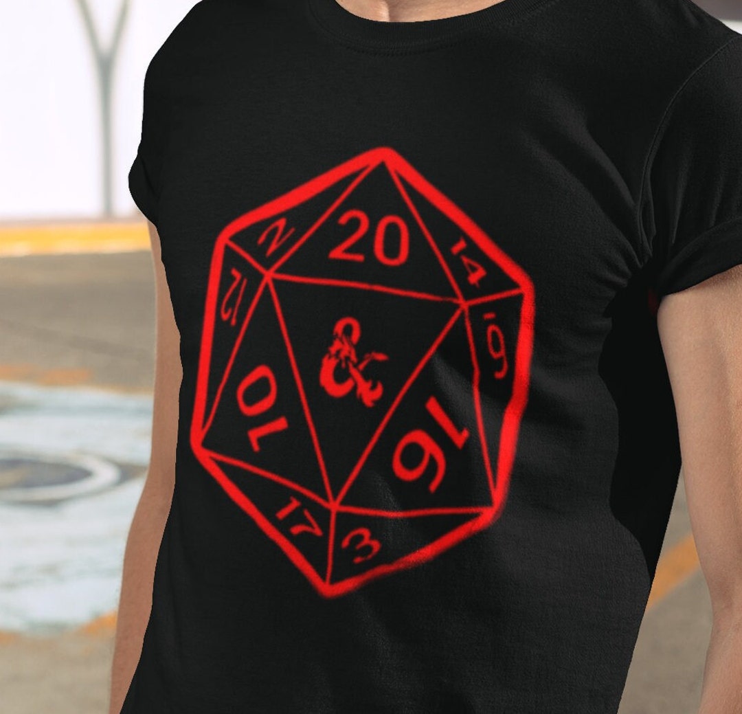 Dungeons and Dragons Dice Shirt D&D Tee RPG Gamer Polyhedral Dice ...