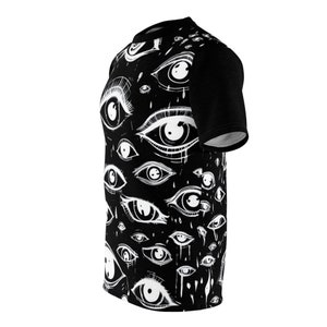 EYES ALL OVER Shirt | Soft Microfiber-knit | All-seeing T-shirt | Punk ...