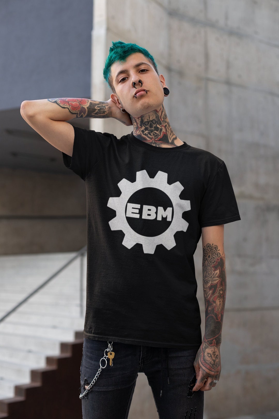 EBM Shirt INDUSTRIAL MUSIC T-shirt Goth Clothing Gothic Aesthetic ...
