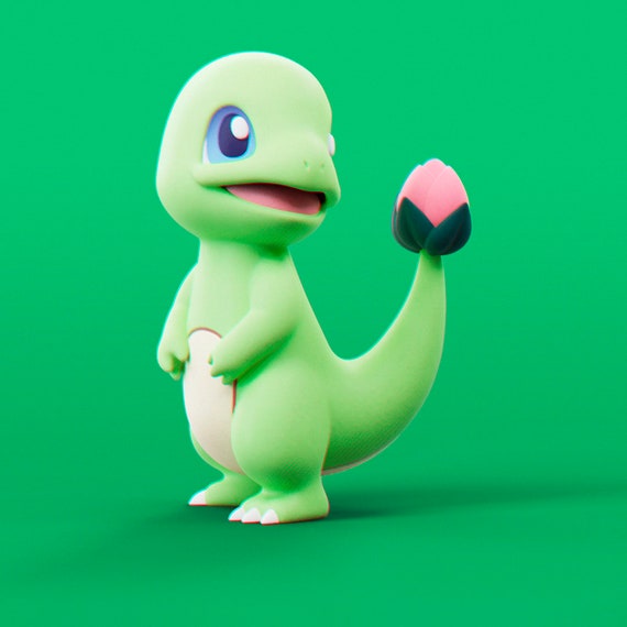 Plant Charmander Fakemon 3D Printing Resin Sculpture - Etsy