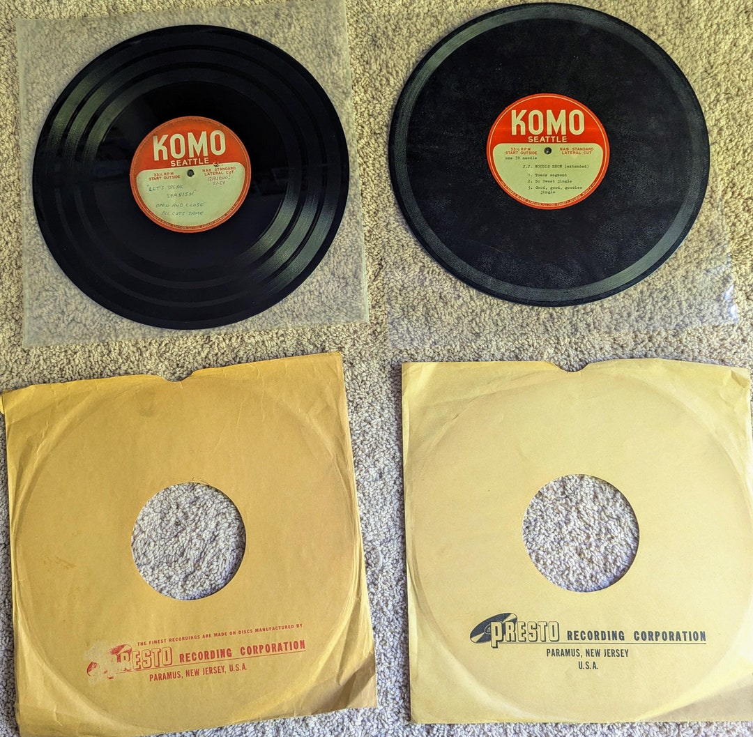2 1960s KOMO Seattle Radio Broadcast Vinyl Records Programs + Ads - Etsy