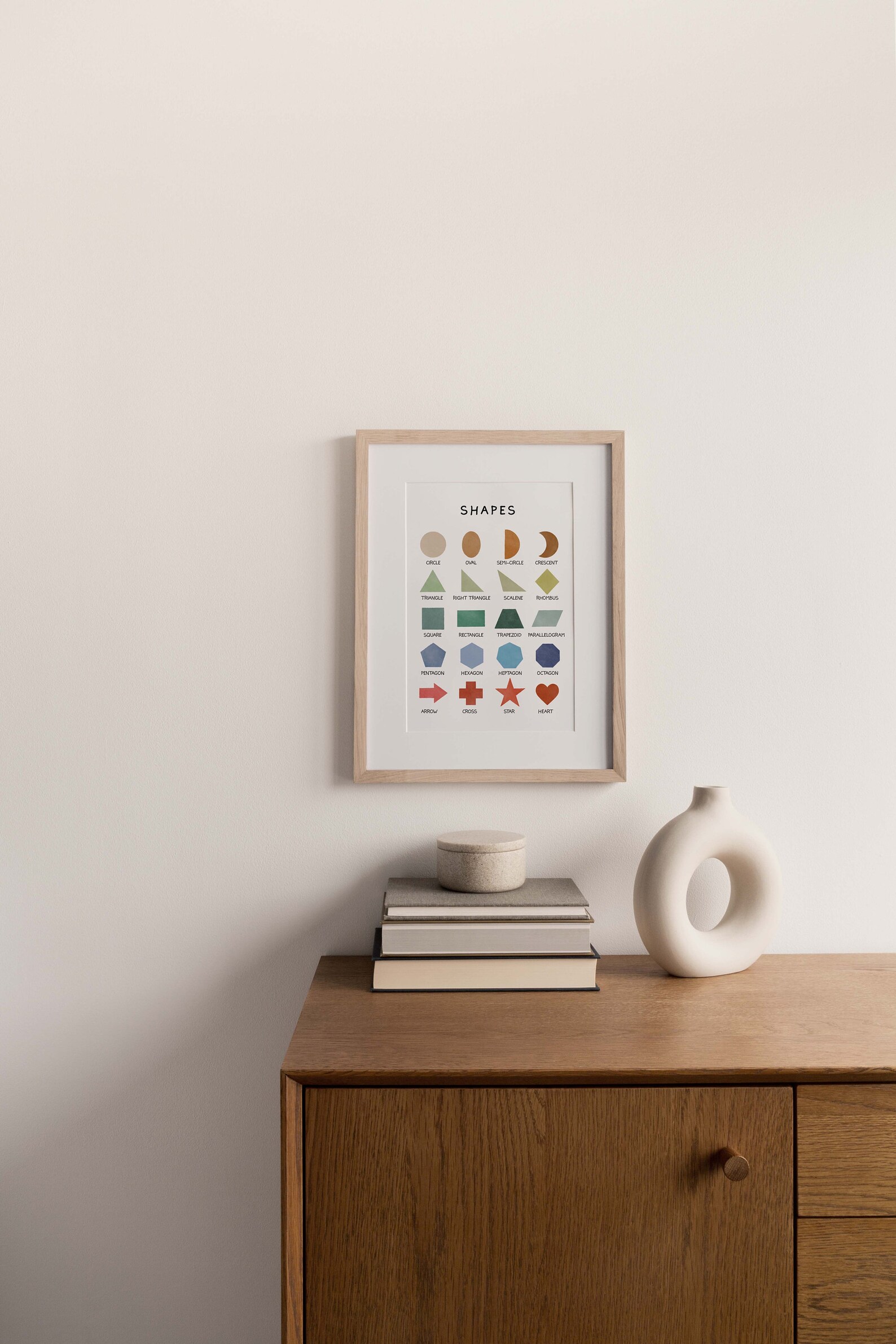 Shapes Poster, Geometric Shapes Poster, Printable Wall Art, Kid's Room ...