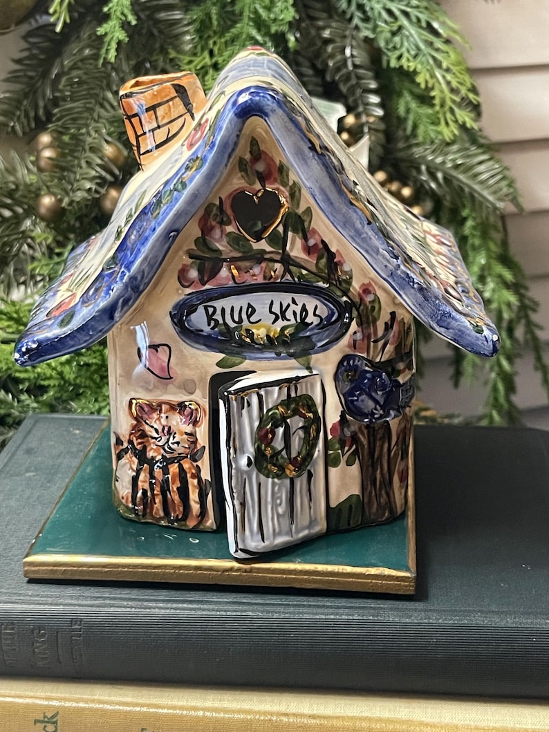 Vintage Blue Sky Clayworks Heather Goldminc Blue Skies House - Etsy