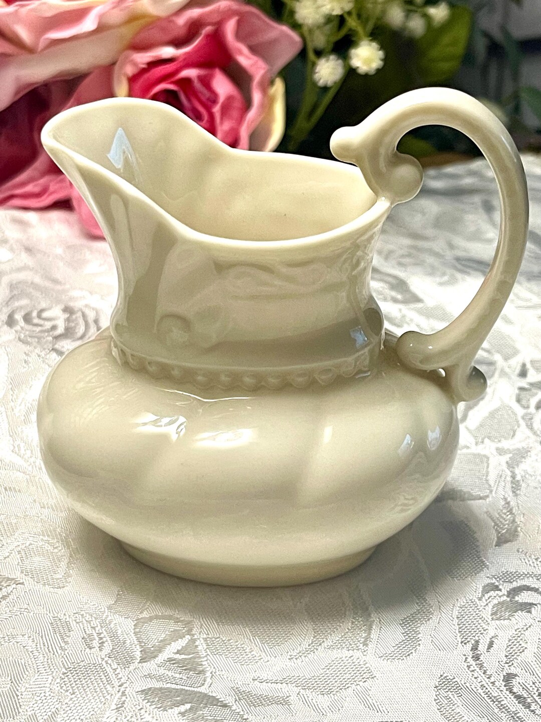 Early Lenox Colonial Collection Cream Milk Pitcher 1931-1953 Green Mark ...