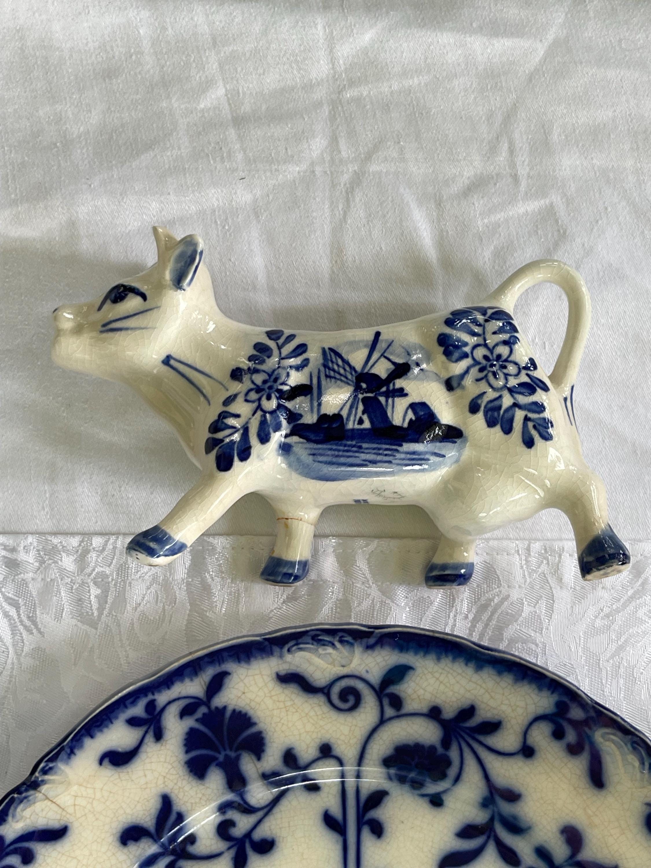 Cow Creamer Delft Windmill Bell