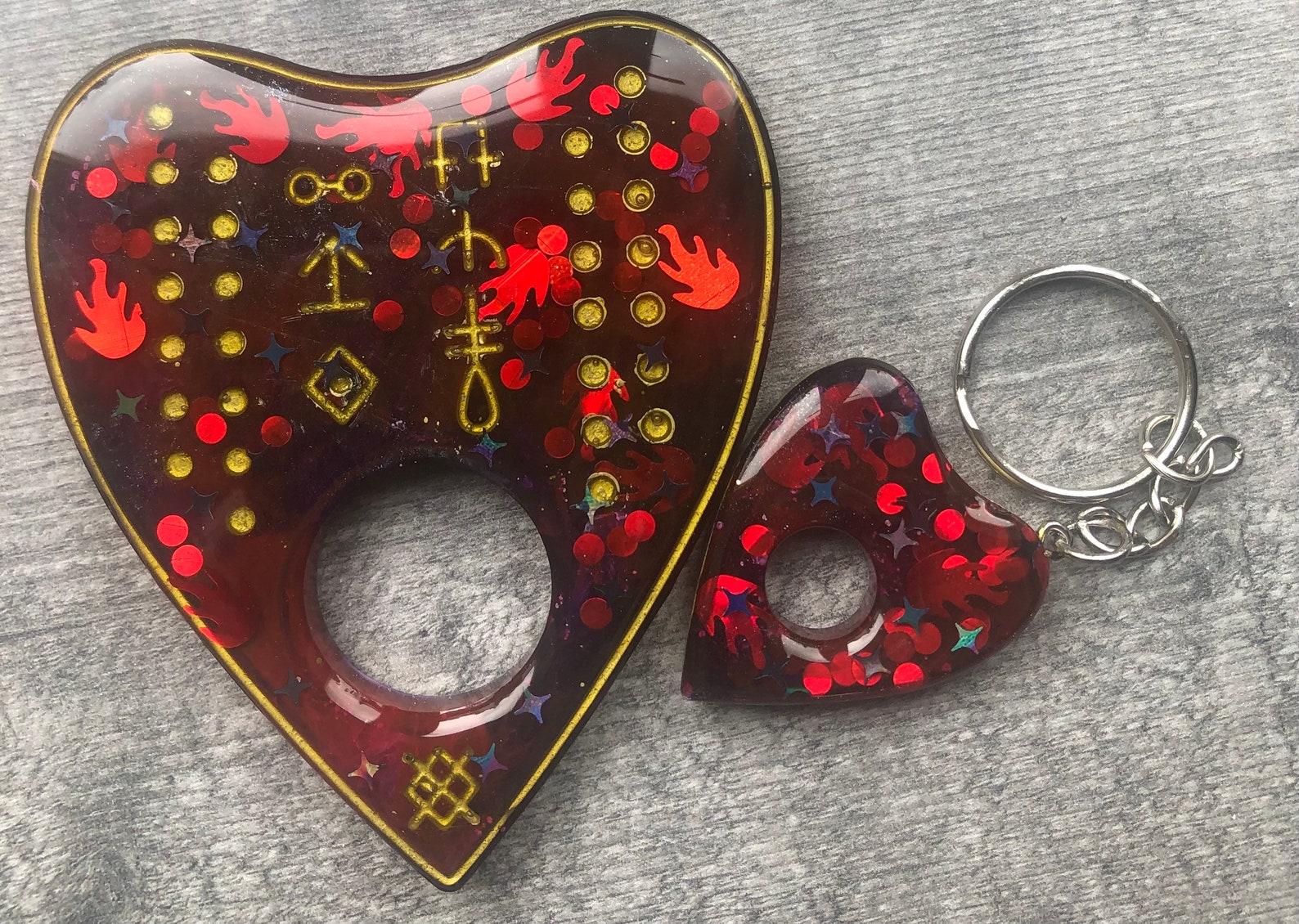 Beautiful Ouija Board Set Spirit Board Planchette - Etsy