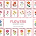 Printable Flowers Memory Game Set for Kids | Download, Print and Play ...