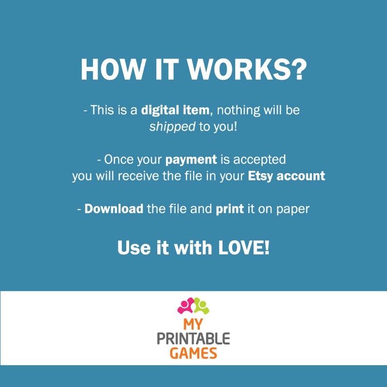 Printable Memory Game Set for Kids Download, Print and Play - Etsy