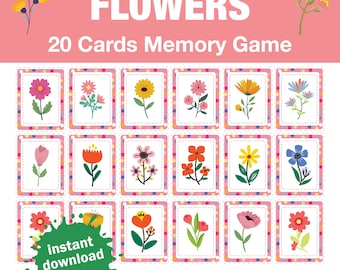 Memory Game Set for Kids | Download, Print and Play - Etsy