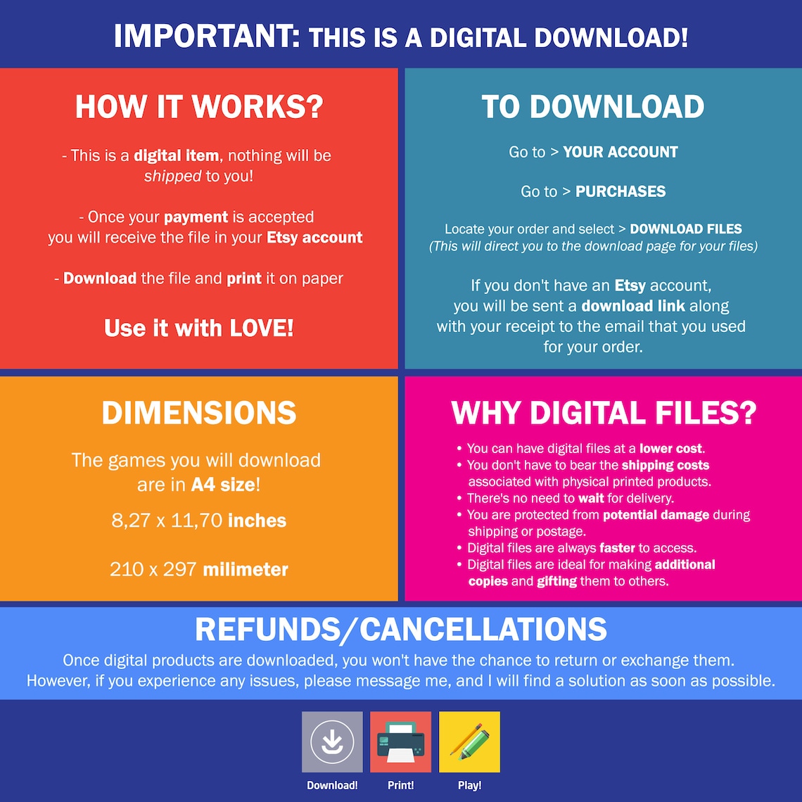Printable Flowers Memory Game Set for Kids | Download, Print and Play! - Etsy