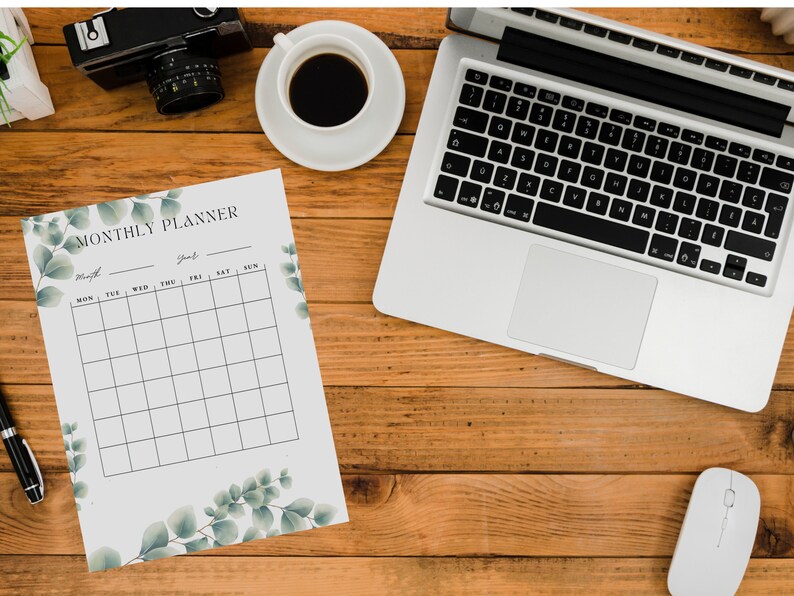 Eucalyptus 3 Page Digital Planner - Etsy