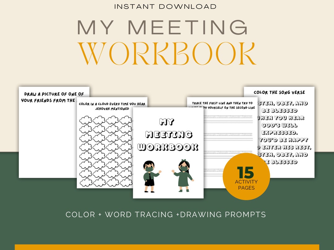 My Meeting Workbook - Etsy