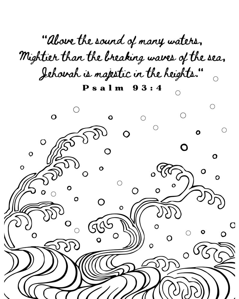 JW Coloring Page, JW Kids, JW Teens or Adults, Color the Scriptures - Etsy