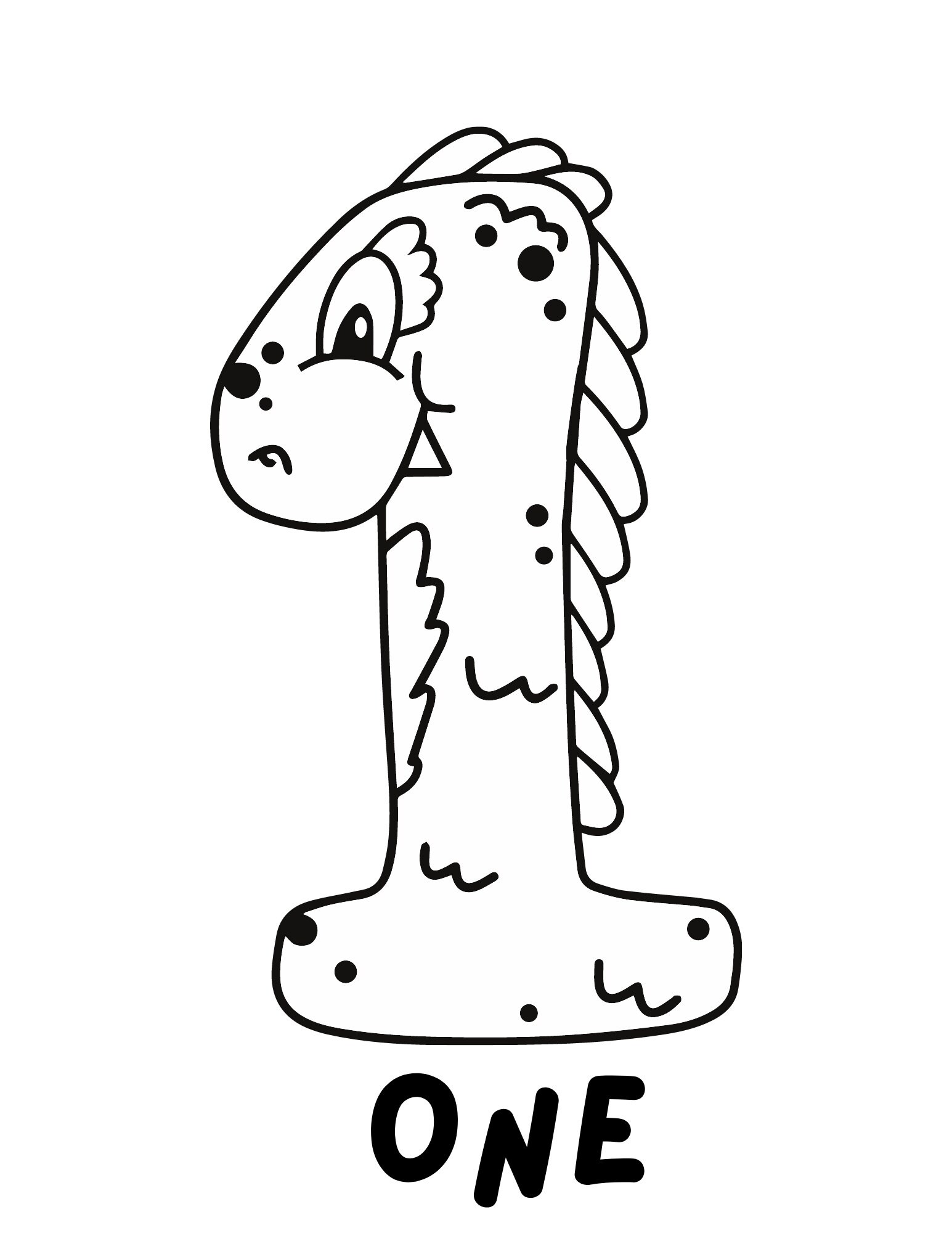 Preschool Coloring Book *silly Numbers* - Etsy