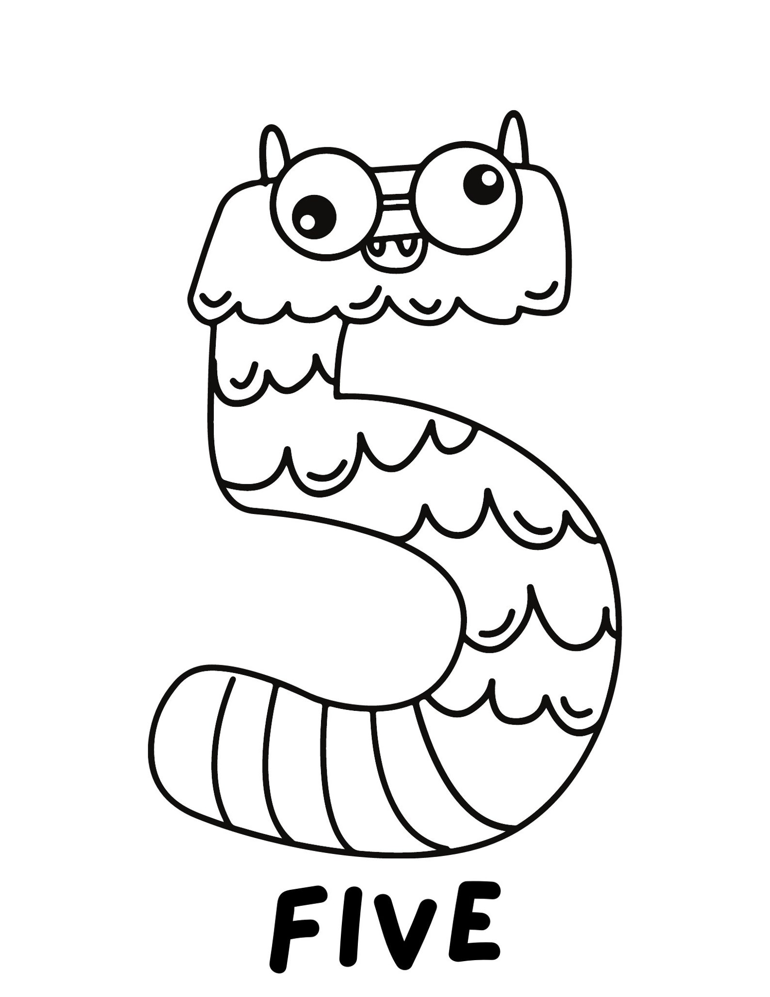 Preschool Coloring Book silly Numbers - Etsy