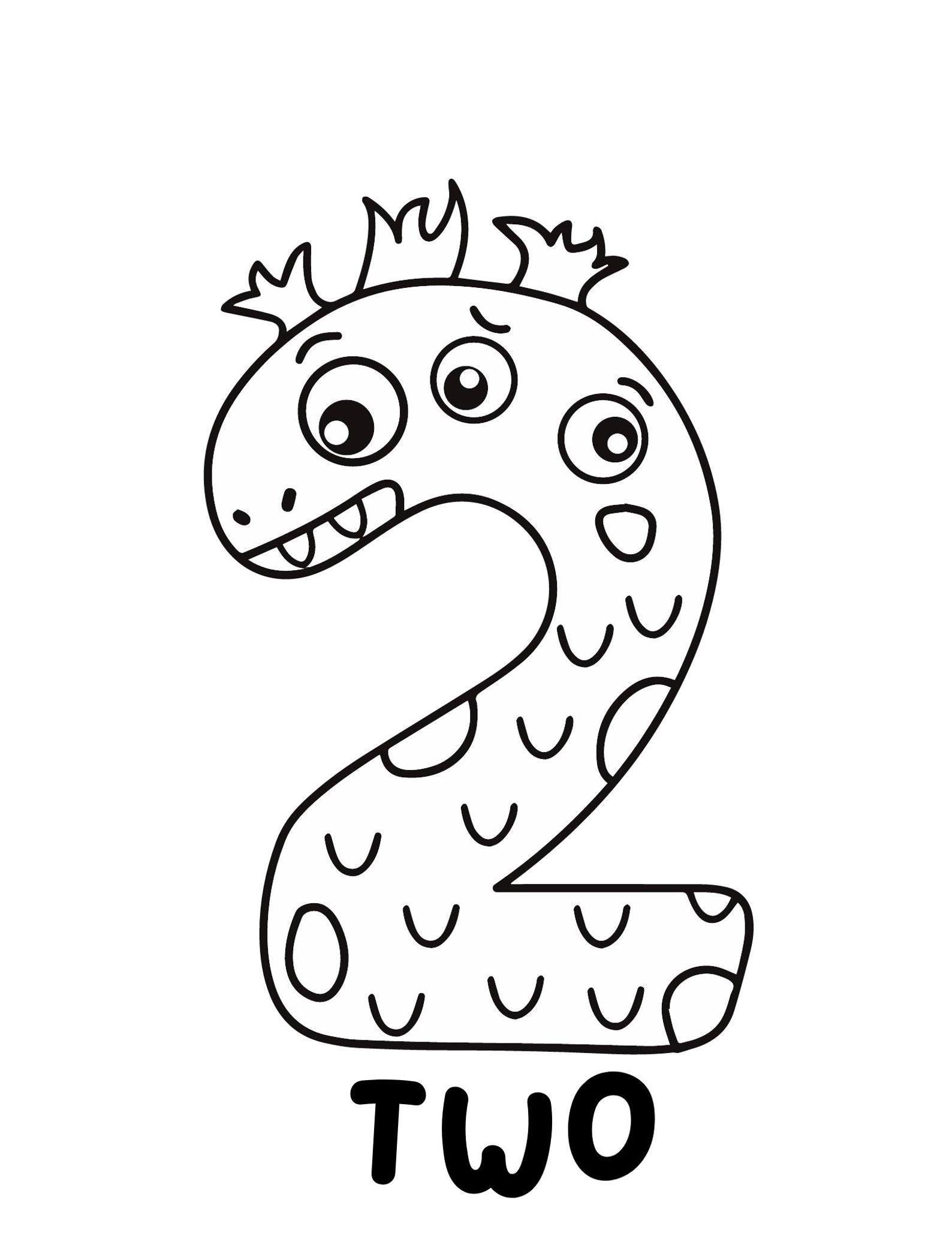 Preschool Coloring Book *silly Numbers* - Etsy