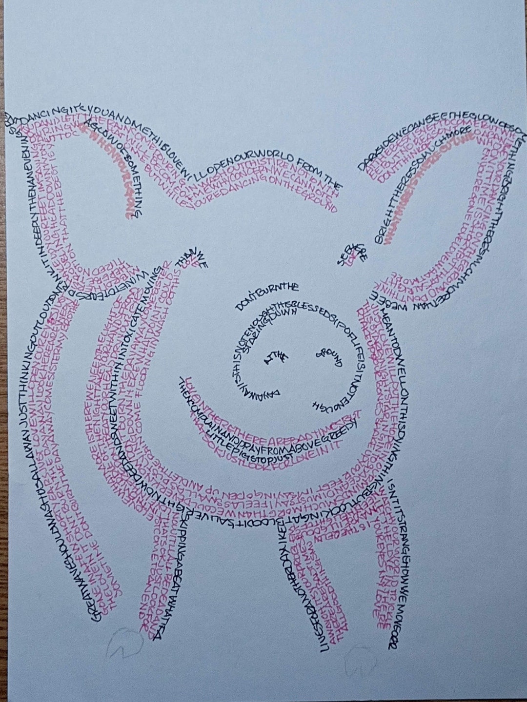 Pig DMB Word Art - Etsy