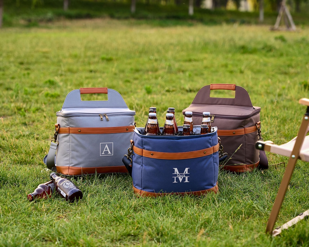 Personalized Christmas Cooler – Custom Embroidered Insulated Tote for ...