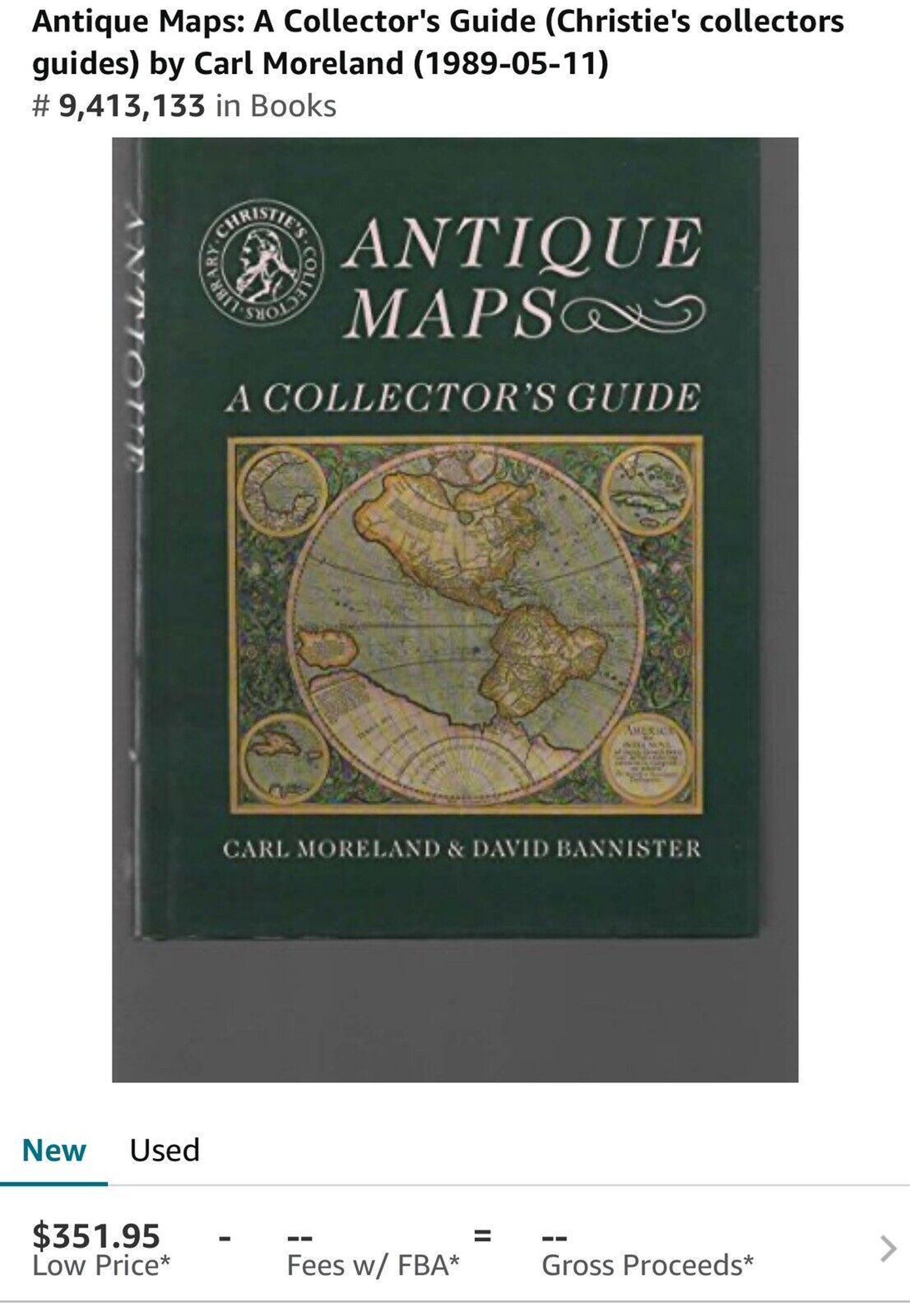 Antique Maps Christie's Collector's Guide Book FINAL PRICE - Etsy
