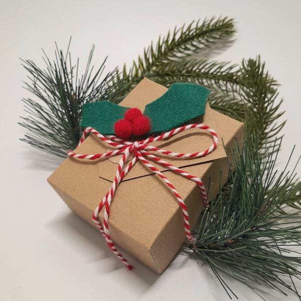 Christmas Holly Boxes - Etsy